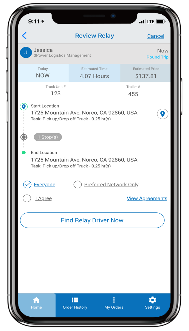 Instantly Hire CDL Drivers | Relay On Demand