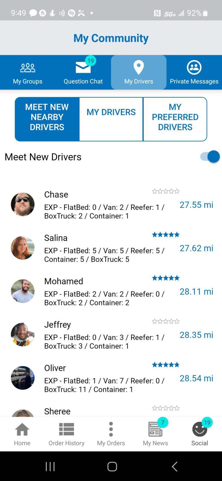 Relay App and Social Network – Carriers - Relay | On Demand